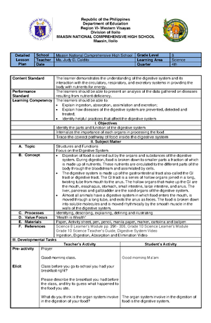 Pdfcoffee GRADE 8 SCIENCE - GRADE 8 CONTENT CONTENT STANDARDS ...
