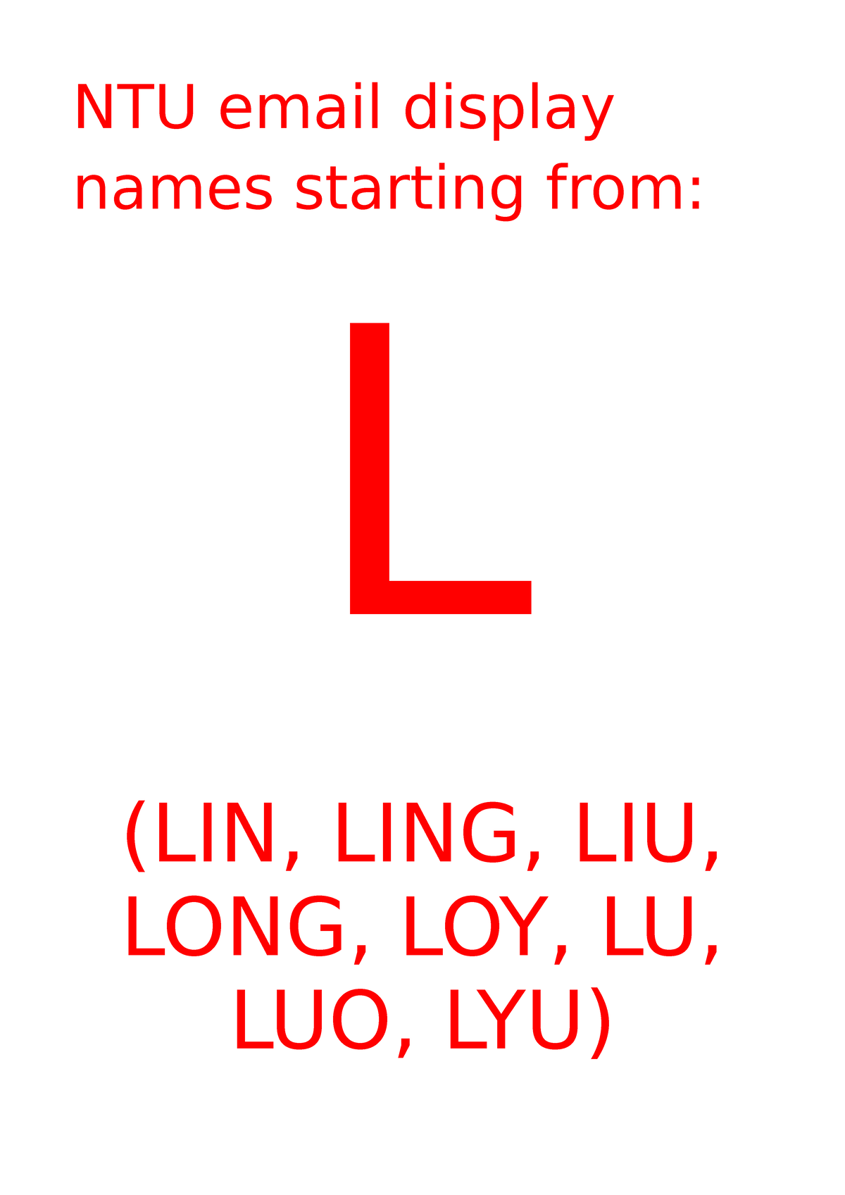 L2 A3 - direction signs - EEE-General - NTU email display names ...