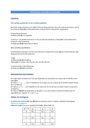 Chapitre 2 Complet STAT - Statistiques descriptives Cours L1 – 2021- Liza Charroin Chapitre 2 ...