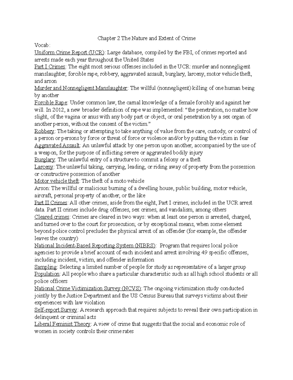 Chapter 2 The Nature and Extent of Crime - In 2012, a new broader ...