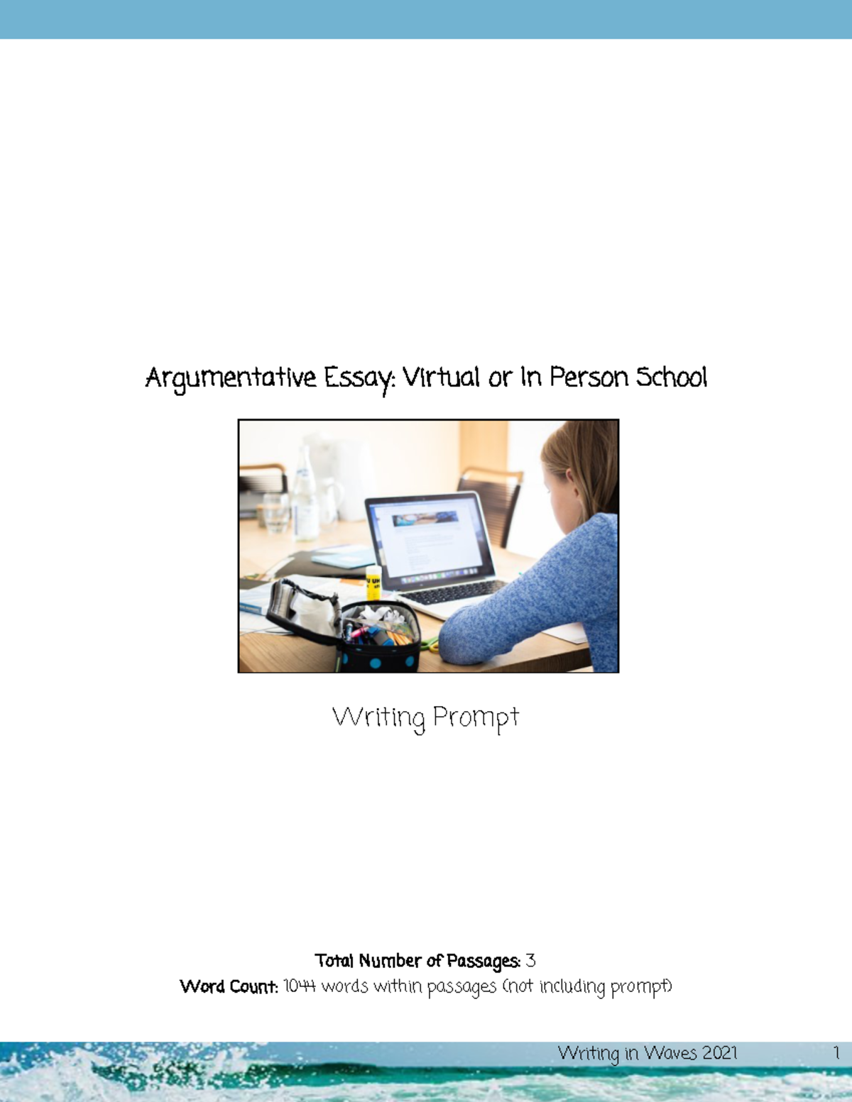 Argumentative Opinion Essay Virtualor In Person School Text Setand ...