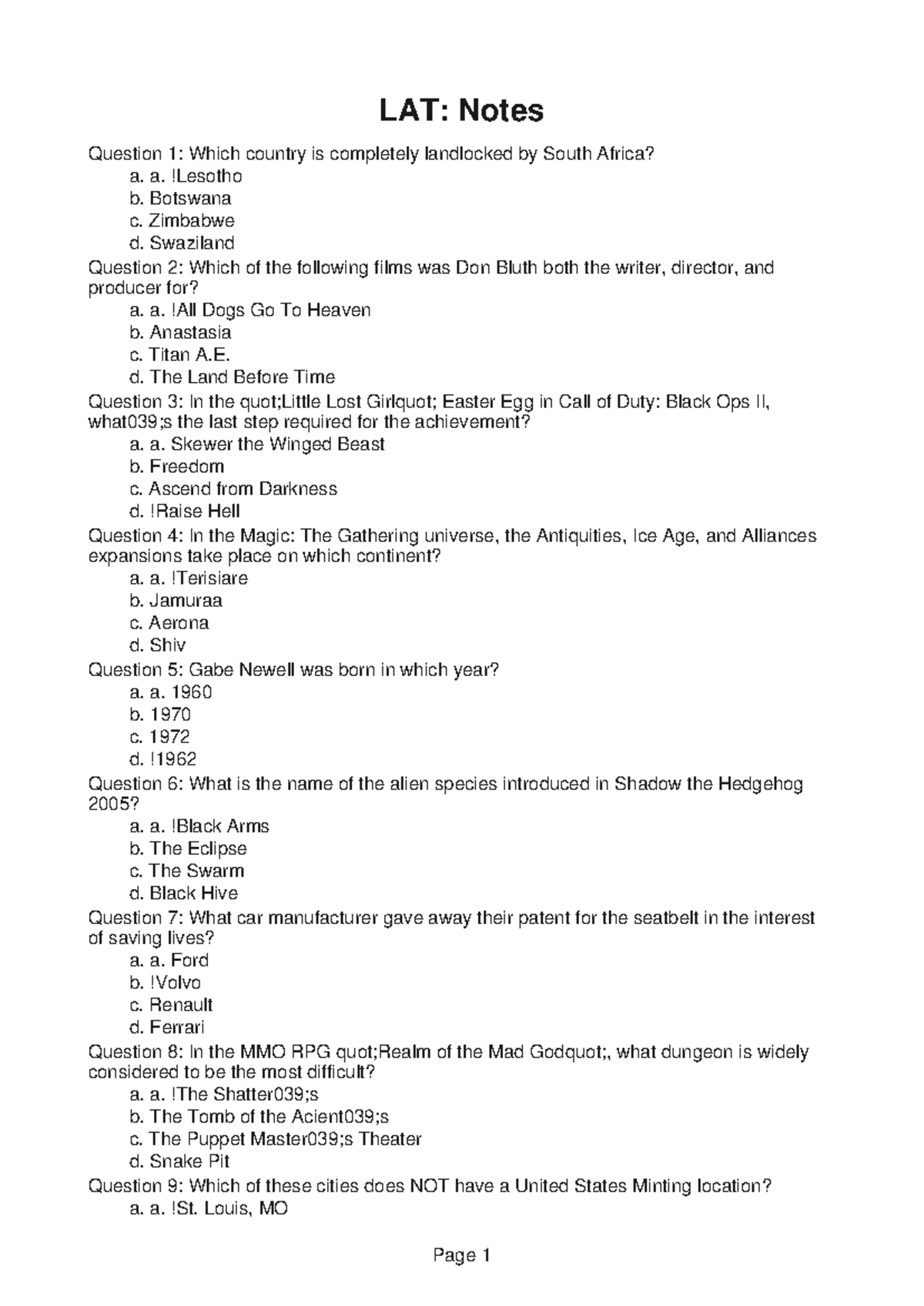 LAT152-Image-5 - LAT152-Response-7 - LAT: Notes Question 1: Which ...