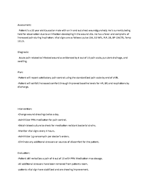 Hospice Case Study - Melana Johnson Hospice Case Study You are the ...