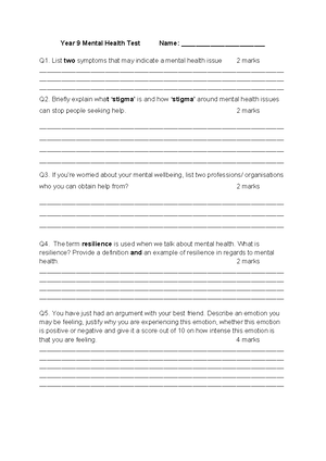 Year 9 Body image worksheets - PDHPE / Health - Vocabulary Define the following words and put ...