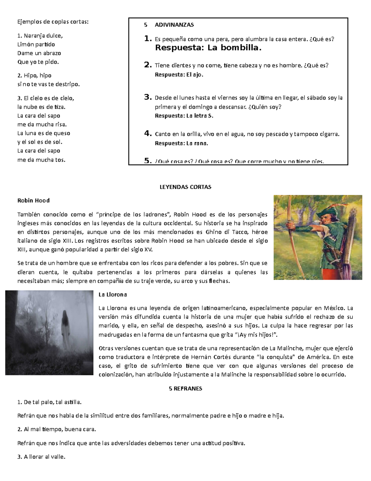 Ejemplos de coplas cortas - Ejemplos de coplas cortas: Naranja dulce ...