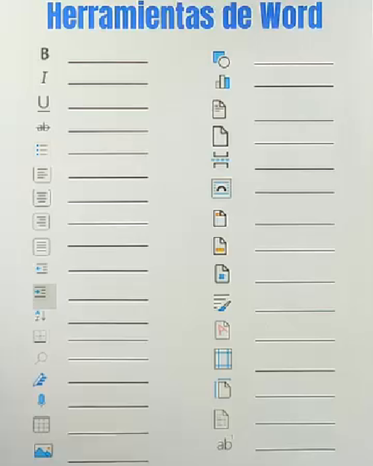 Herramientas de Word - Material necesario para el uso correcto y de ...