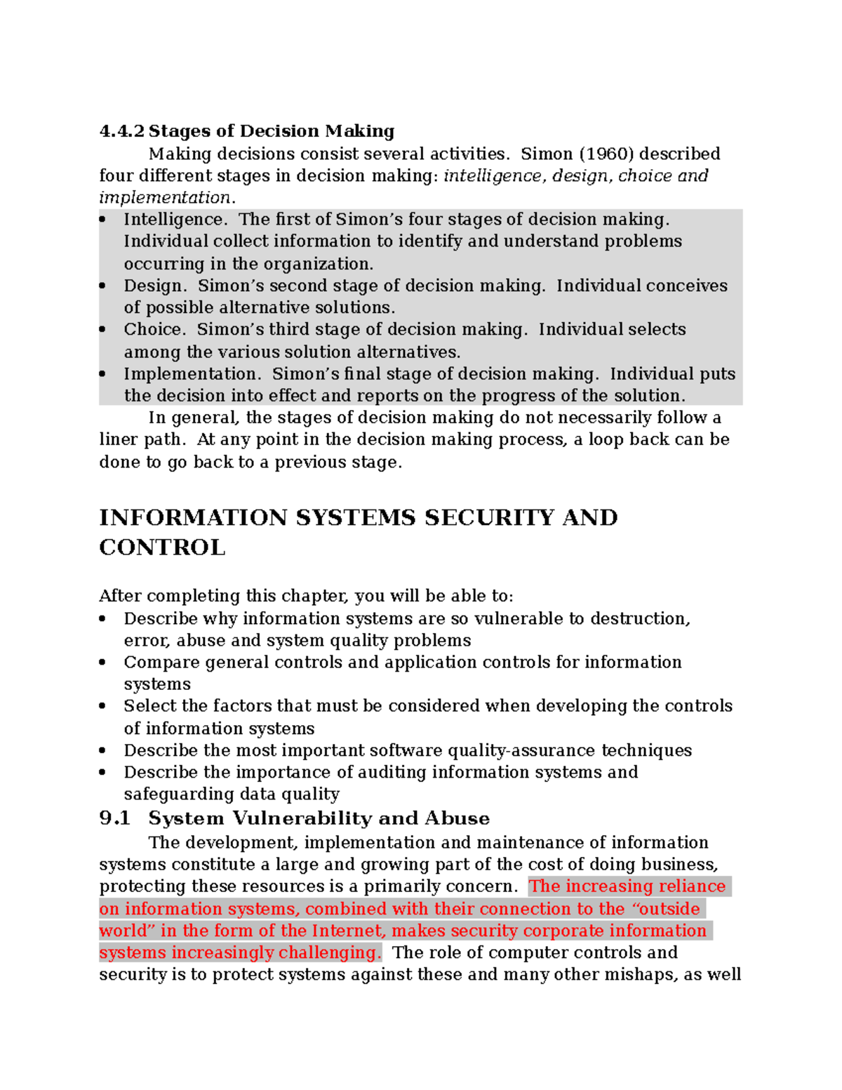 IS Security and Controls - System analysis and design - Studocu