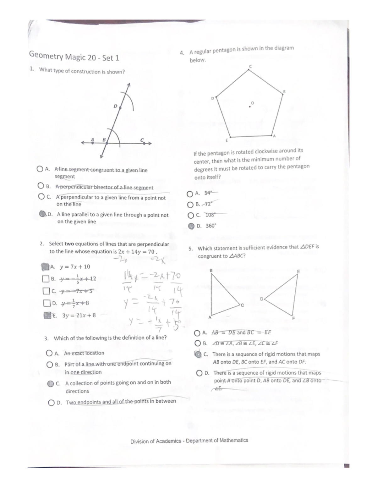 Magic Set One - Use photo math - Studocu