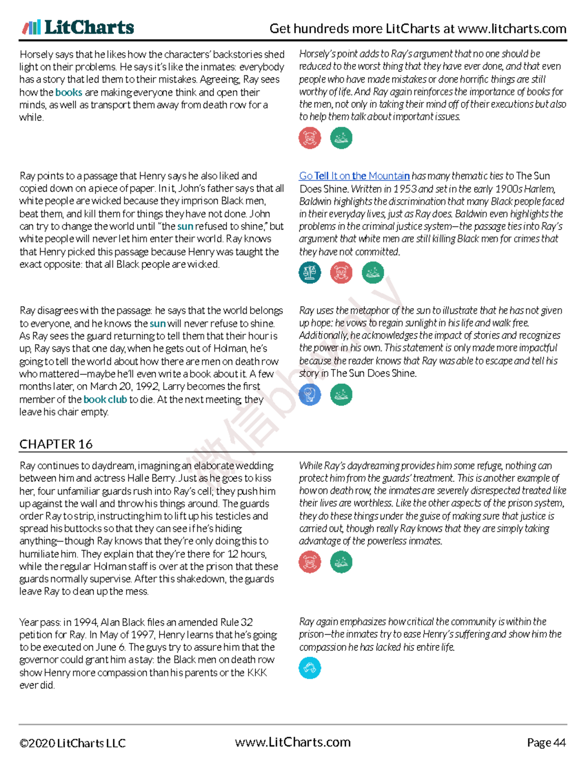 The-Sun-Does-Shine-Lit Chart 44 - Horsely says that he likes how the ...