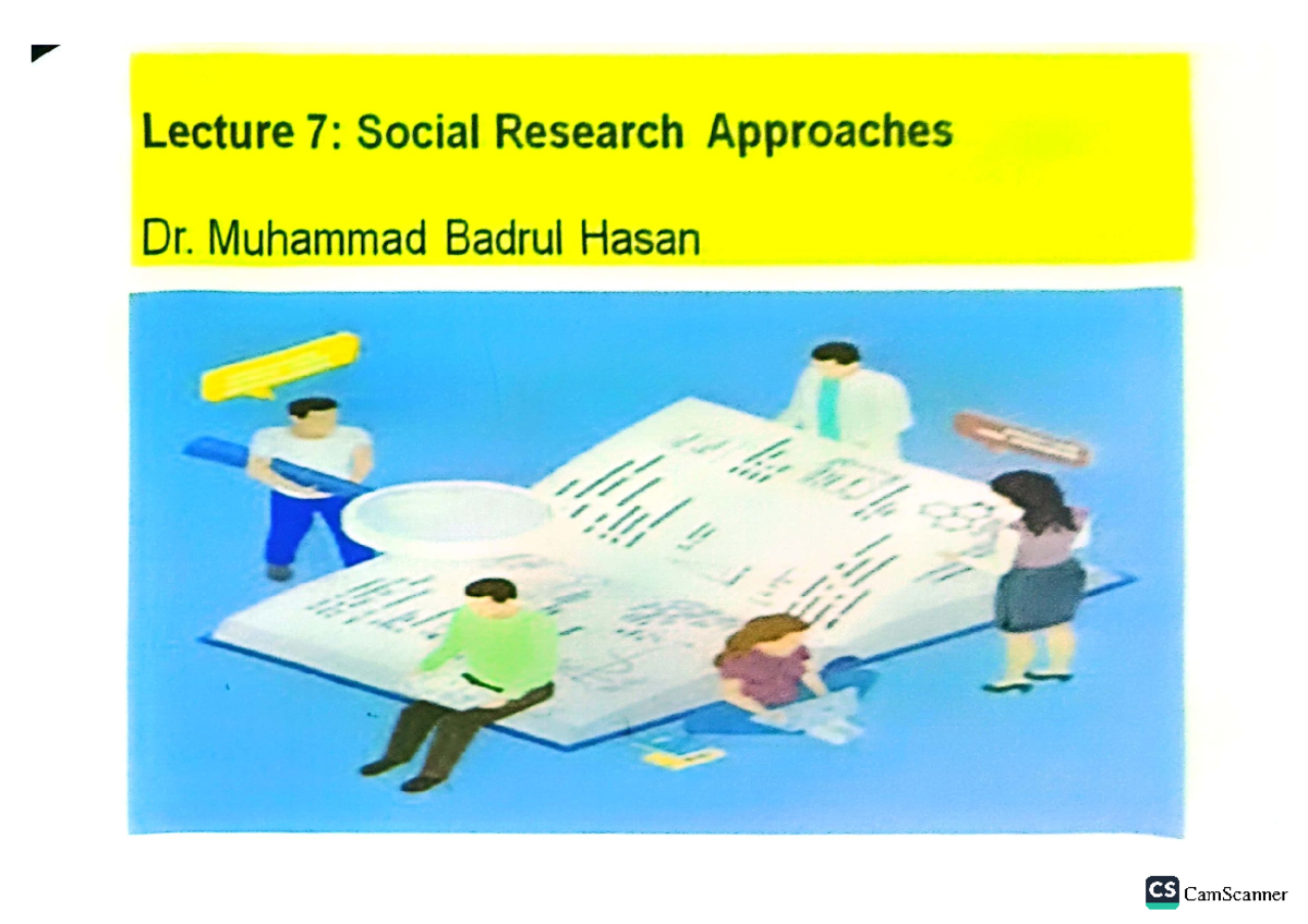 5th Social research approaches - Research Methodology - Studocu