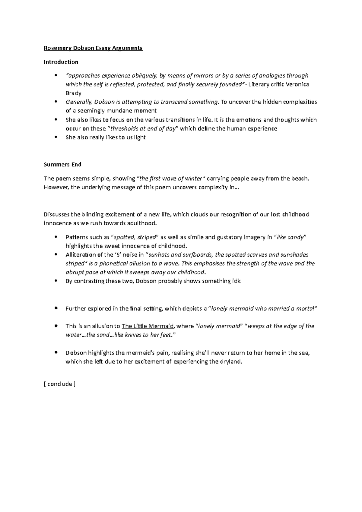 Rosemary Dobson Essay Arguments - Rosemary Dobson Essay Arguments ...