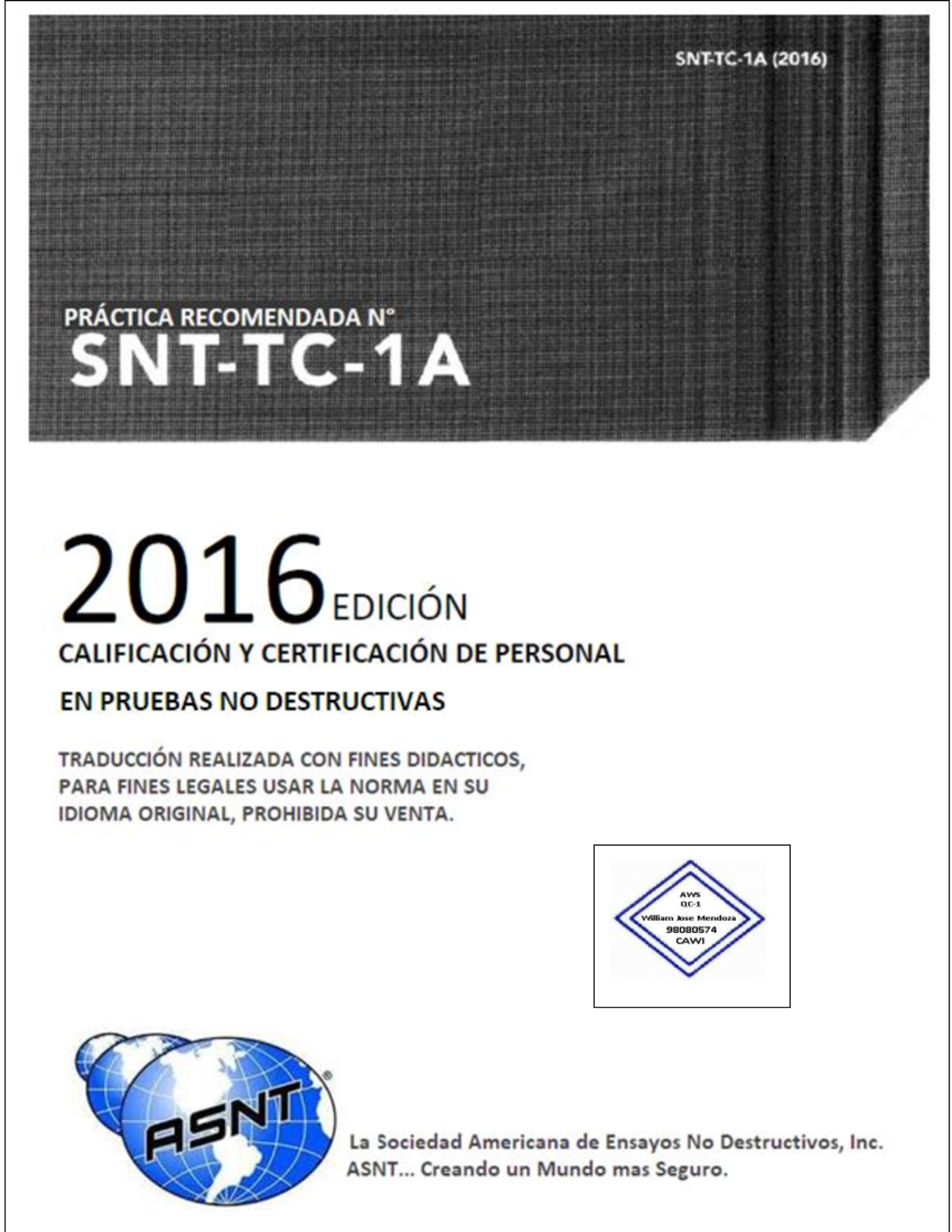 SNT TC 1A 2016 en espanol - Contenido - Studocu