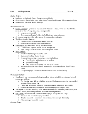 Unit 7.5 Notes - Unit 7 | Unresolved Tensions after WWI 3/28 ...