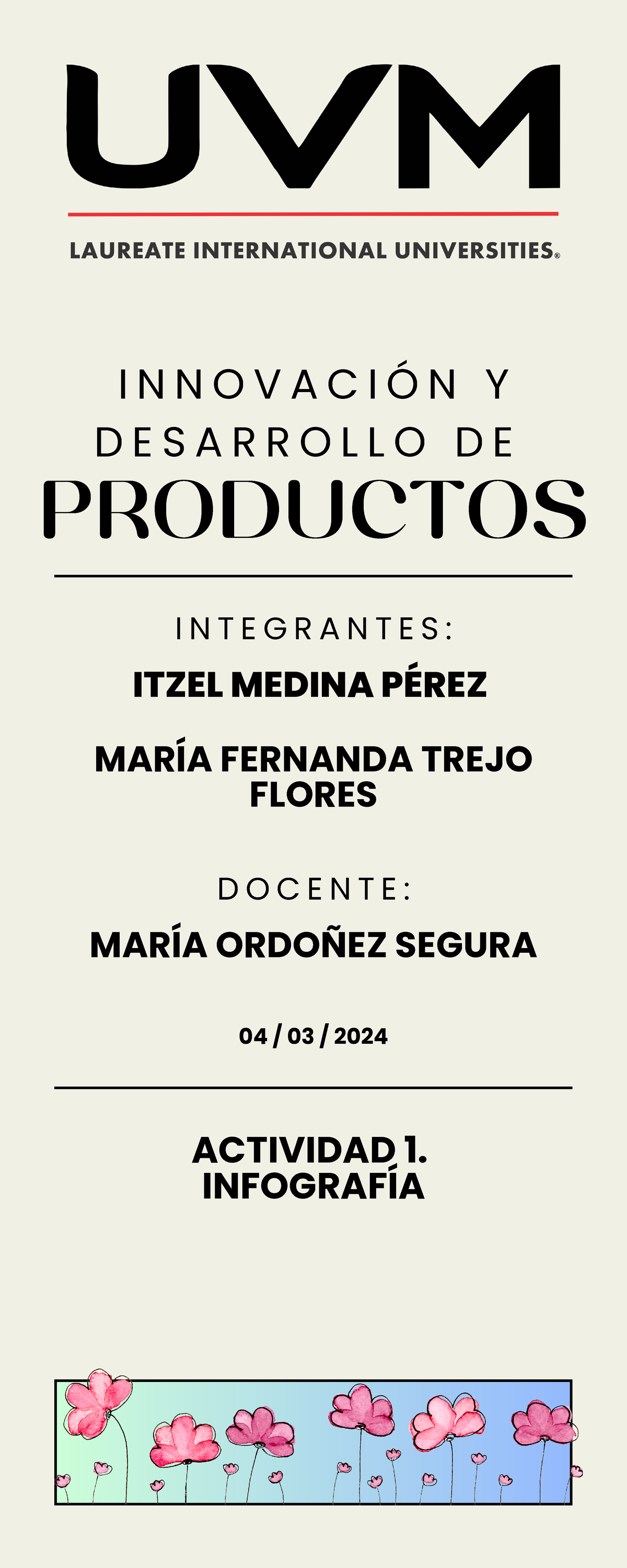 ACT.1 IMP, MFTF - kadnakl - 04 / 03 / 2024 PRODUCTOS I N N O V A C I Ó ...