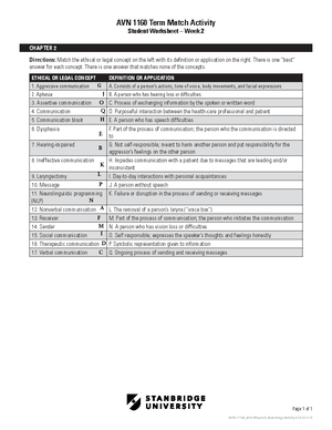 CH. 16 Term Match - AVN 1160 Term Match Activity Student Worksheet ...