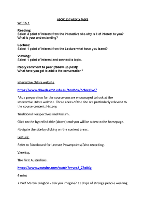 From Little Things Big Things Grow, Major Essay - ABOR Major Essay ...