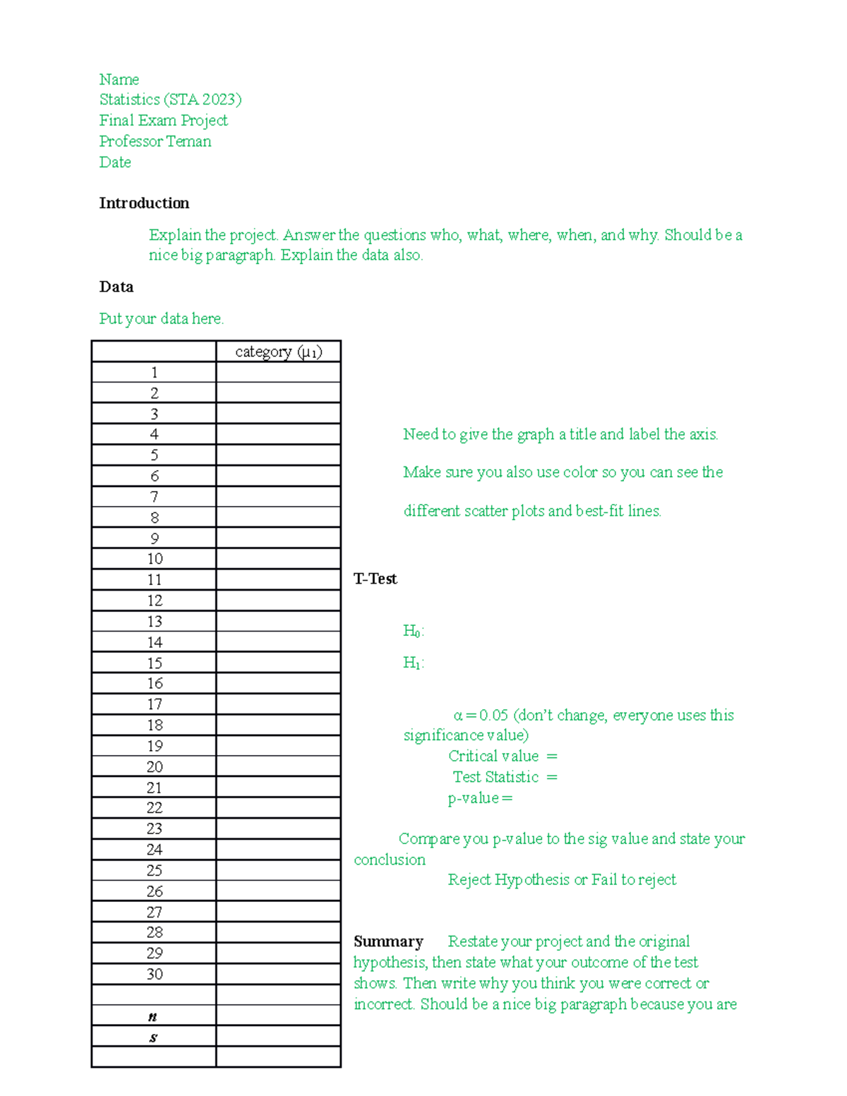 STA2023 Final Exam Project template - Name Statistics (STA 2023) Final ...