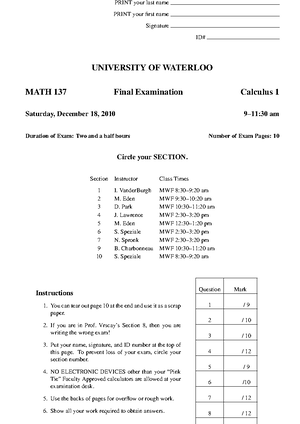 Lecture Notes 137 Preview - MAT137 Lecture Notes c Tyler Holden, 2014 ...