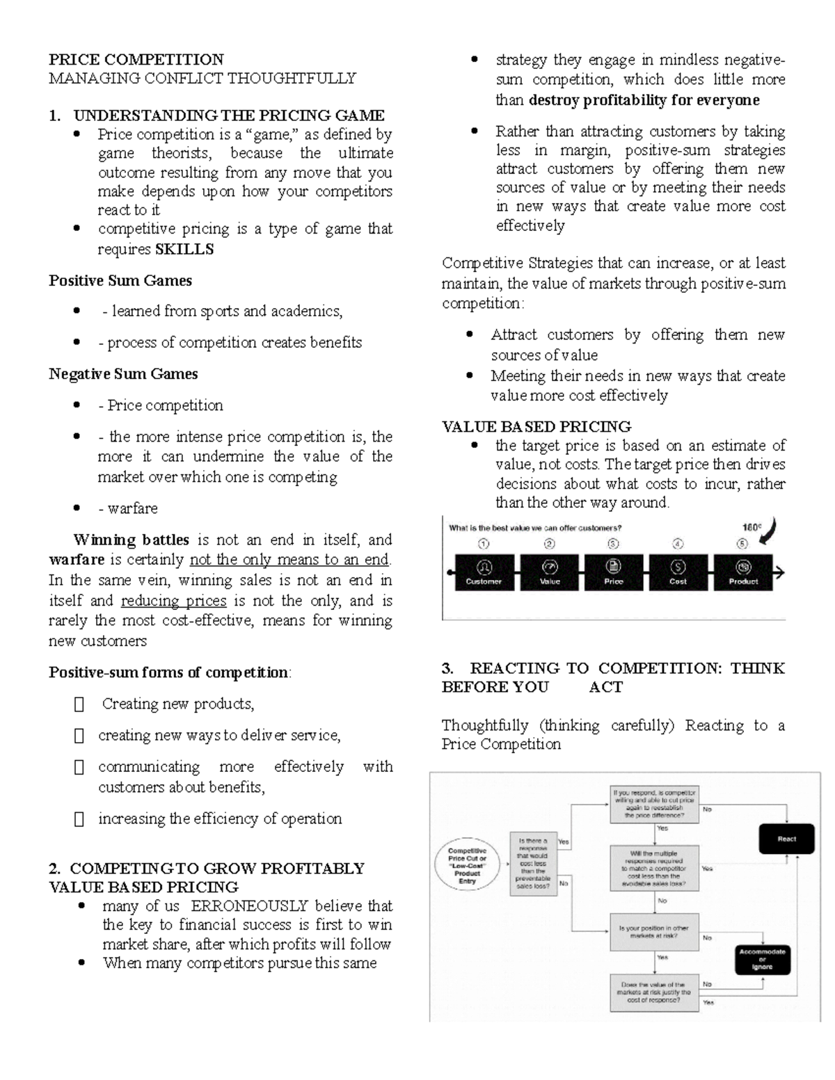 Price Competition - PRICE COMPETITION MANAGING CONFLICT THOUGHTFULLY 1 ...