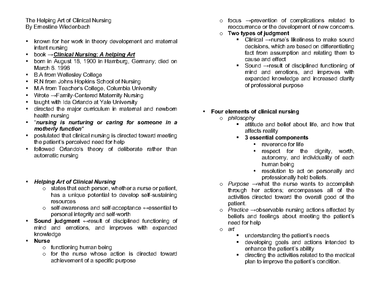 The Helping Art of Clinical Nursing - 1998 B from Wellesley College R ...