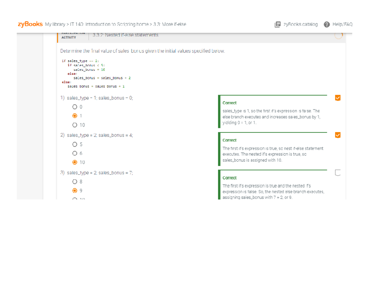 3.3 More If-else - More If-else - IT140 - Studocu