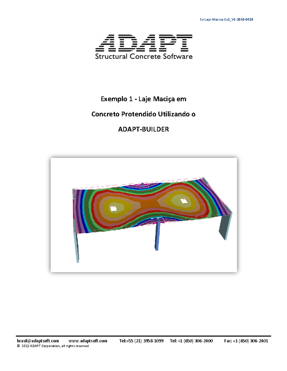 Laje Macica em Concreto Protendido - Adapt- Builder - Ex‐Laje‐Macica‐Ex1_V1‐ 2013 ‐ 0624 - Studocu