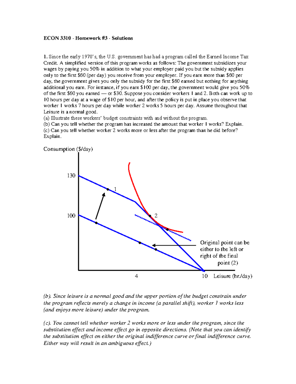 Homework 3 Solutions - Since the early the U. government has had a ...