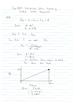 Week8 Structural and Project Evaluation Assignment - Q1. Marks (5) List all of the pipe and ...