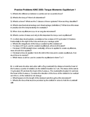 Angular Kinematics practice problems revised - Angular Kinematics practice problems KINE 3050 ...