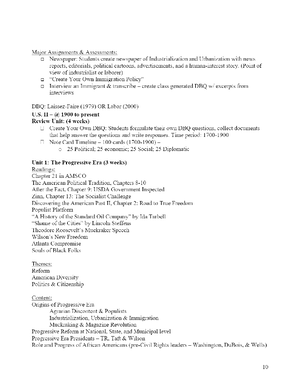 Curriculum Framework Quarter 2 United States History Geography 1 - HIS ...