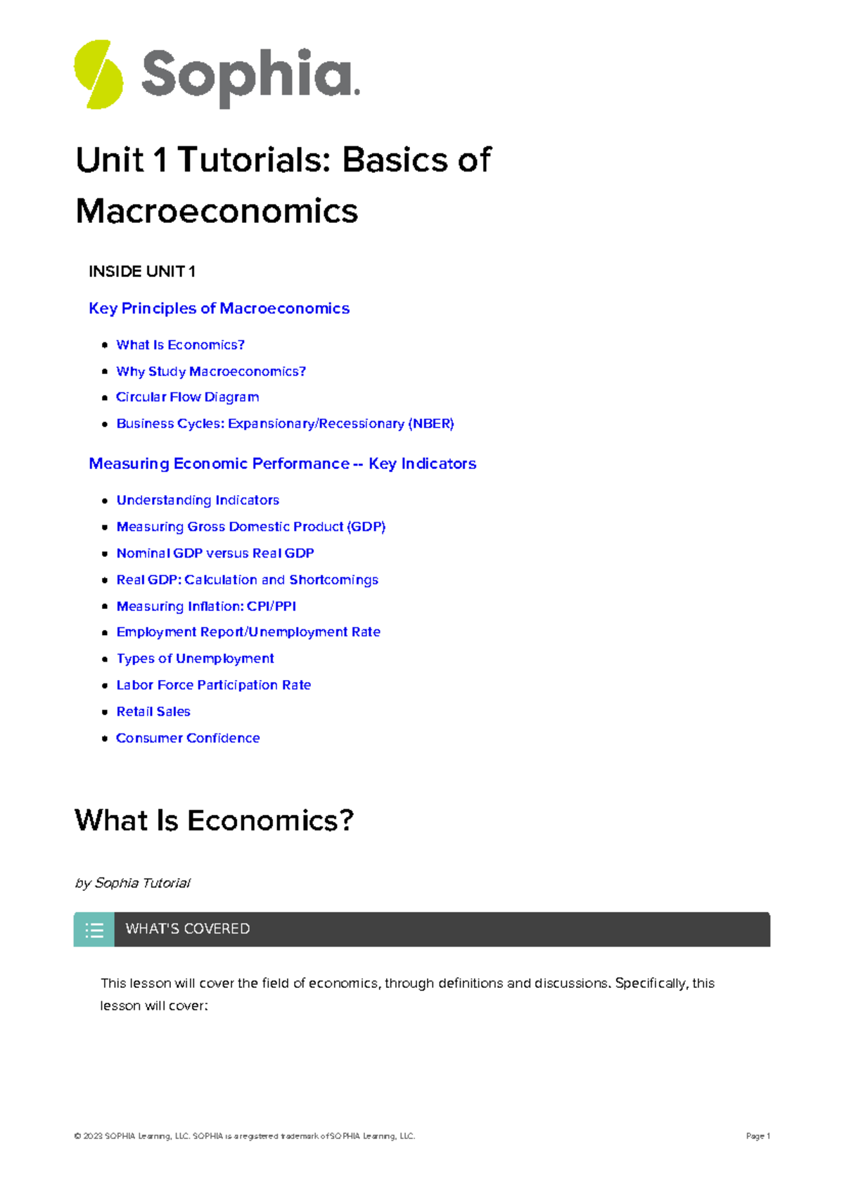 0te TV3Be WIsl 9G4 Xvxluohazs 2YH7d M - Unit 1 Tutorials: Basics of Macroeconomics INSIDE UNIT 1 ...