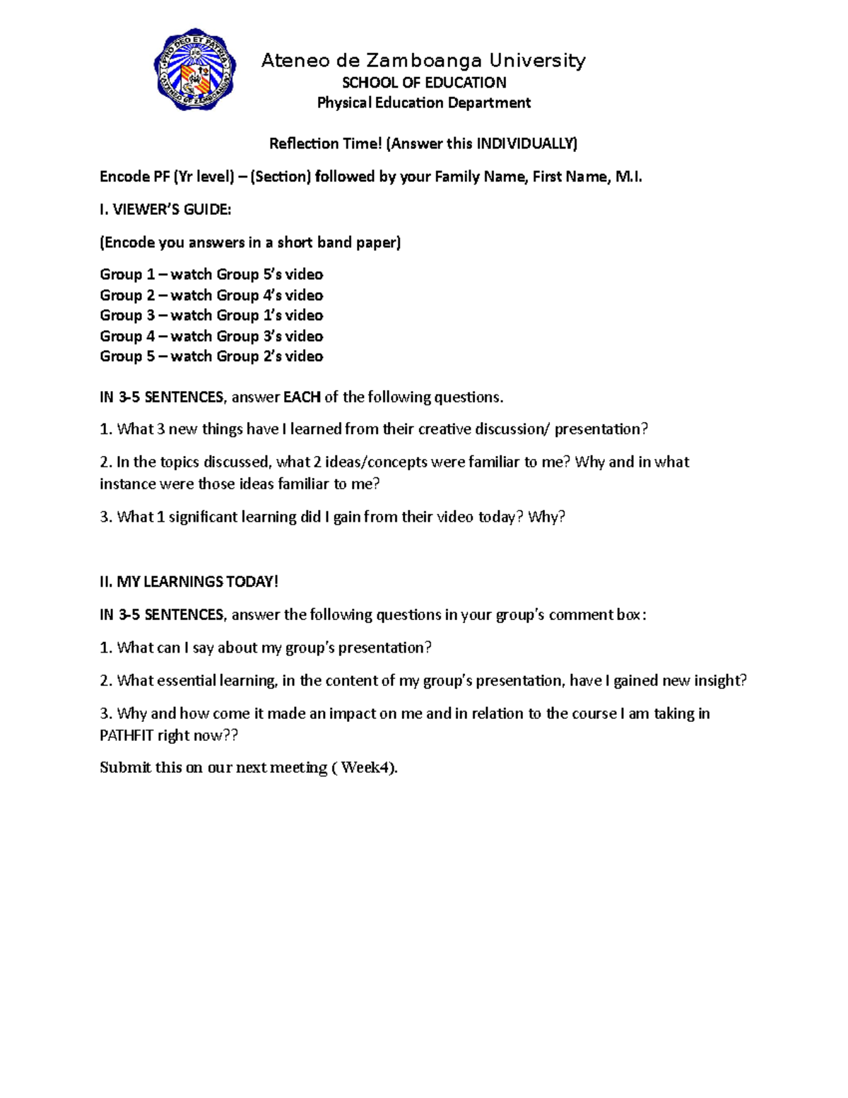 PF4-Creative-Presentation-Reflection-sheet - Ateneo de Zamboanga ...