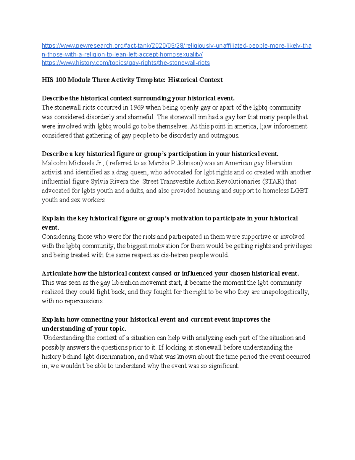 History 122 module 3 - 122 3-1 writing material foryear 2022 - - Studocu