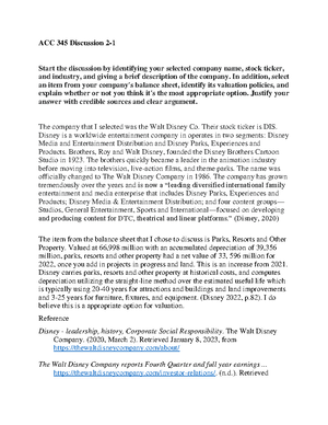 ACC 345 Milestone 1 - all the best - ACC345 - SNHU - Studocu