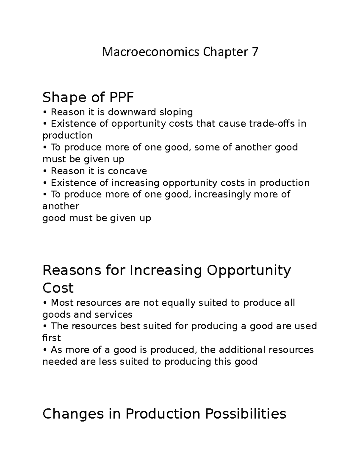 Macroeconomics Chapter 7 - Studocu