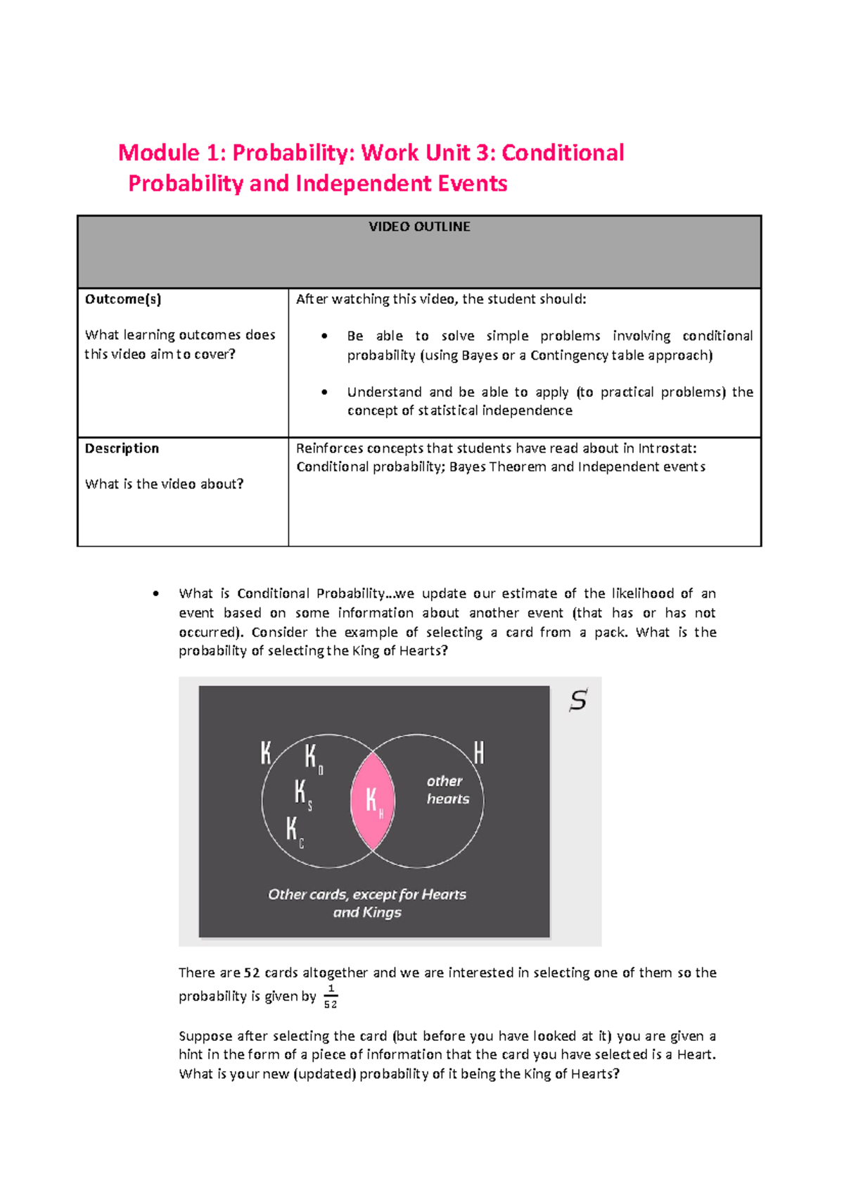 Video+5+transcript - Introducing probability, Set theory/Probability ...
