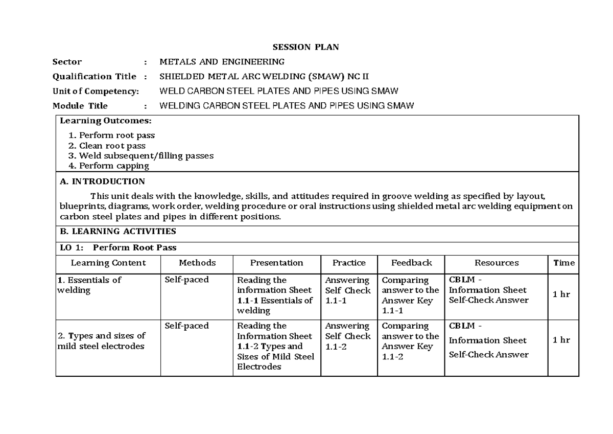 Session PLAN jcdg - Samples in preparing your Portfolio regarding ...