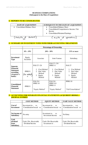 BCAcc - Discussion - Accounting Combination - Studocu