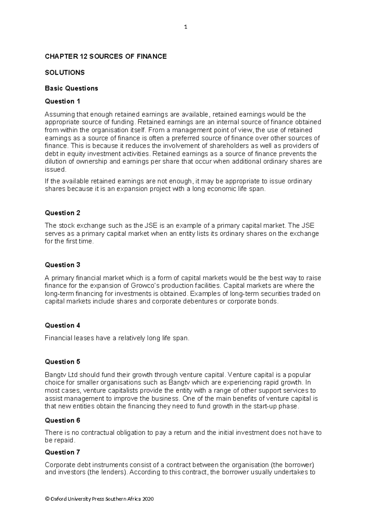 BQ1 to BQ10, IQ1 to IQ10 - Tutorial Question on Capital Structure ...