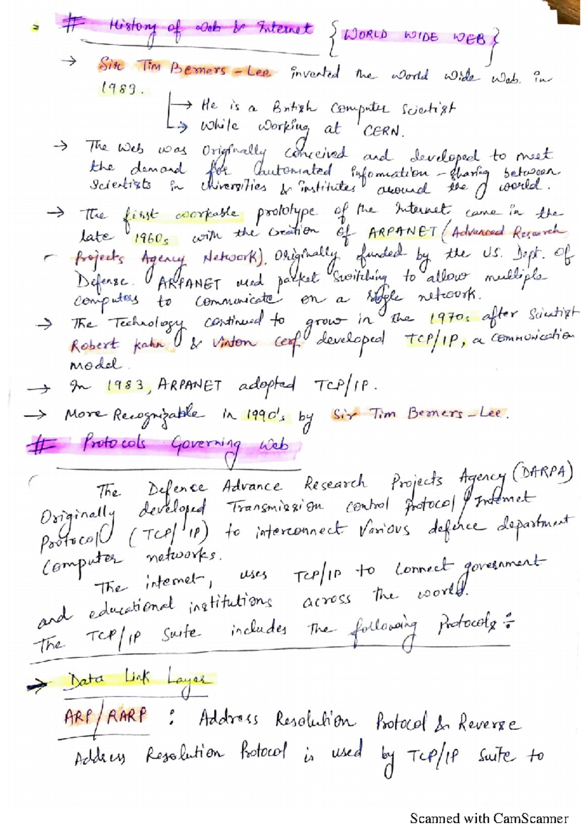 Webtech UNIT-1 - B.tech - Studocu