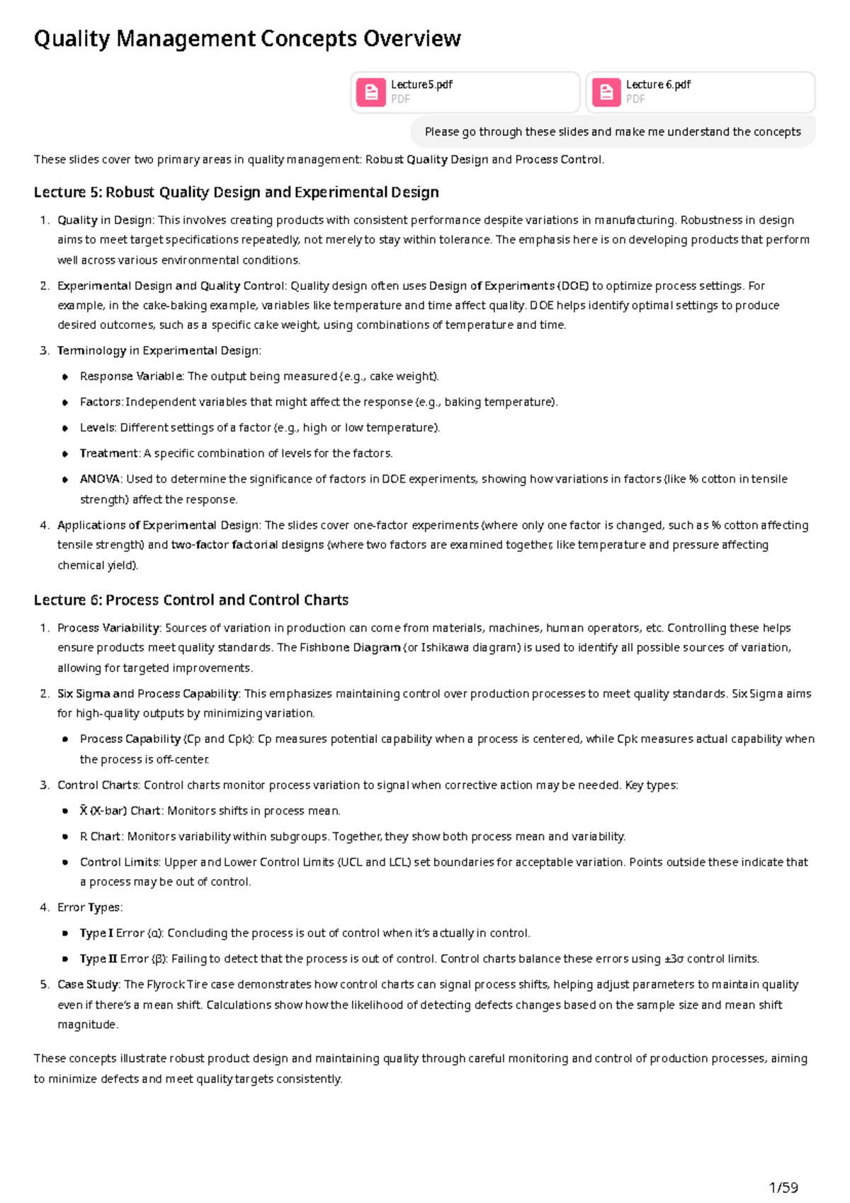 Quality Management Concepts Overview 2 - Quality Management Concepts ...