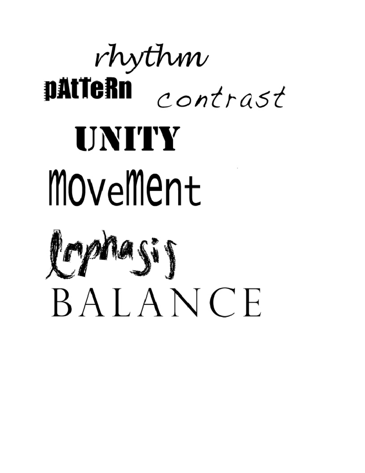 Elements of Design Cheat Sheet - ARTS 1301 - Studocu