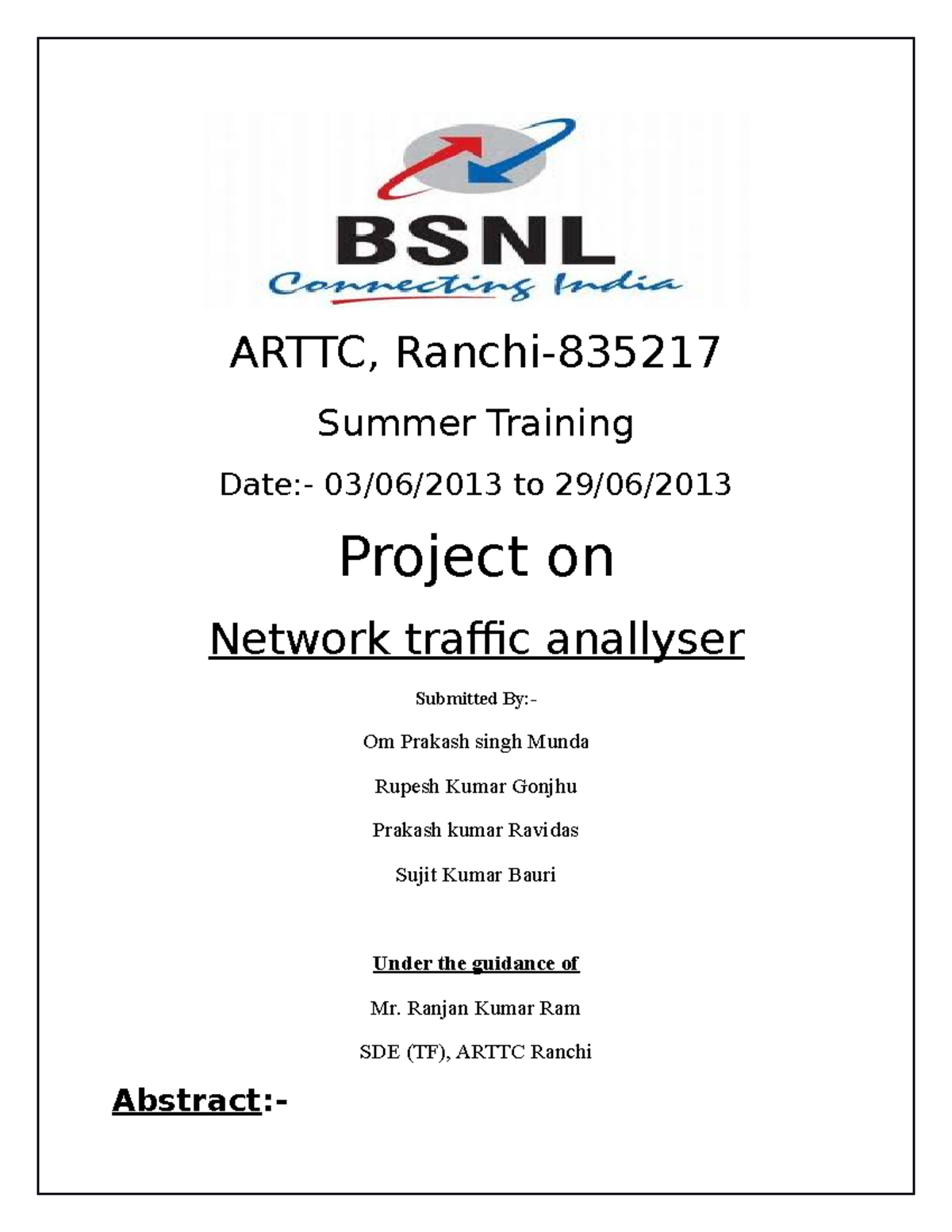 Network traffic analyzer project 05082013 054125 network trafffic ...