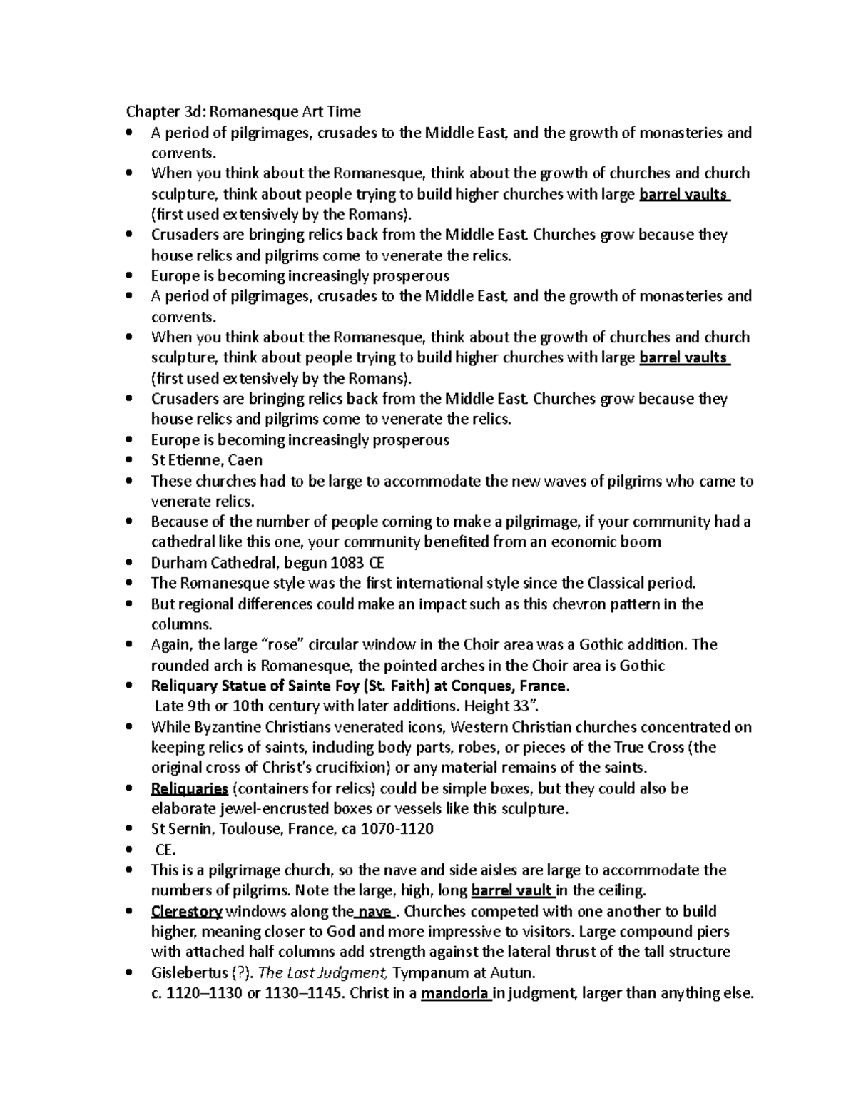 Chapter 3d - Romanesque Art continued - Chapter 3d: Romanesque Art Time ...