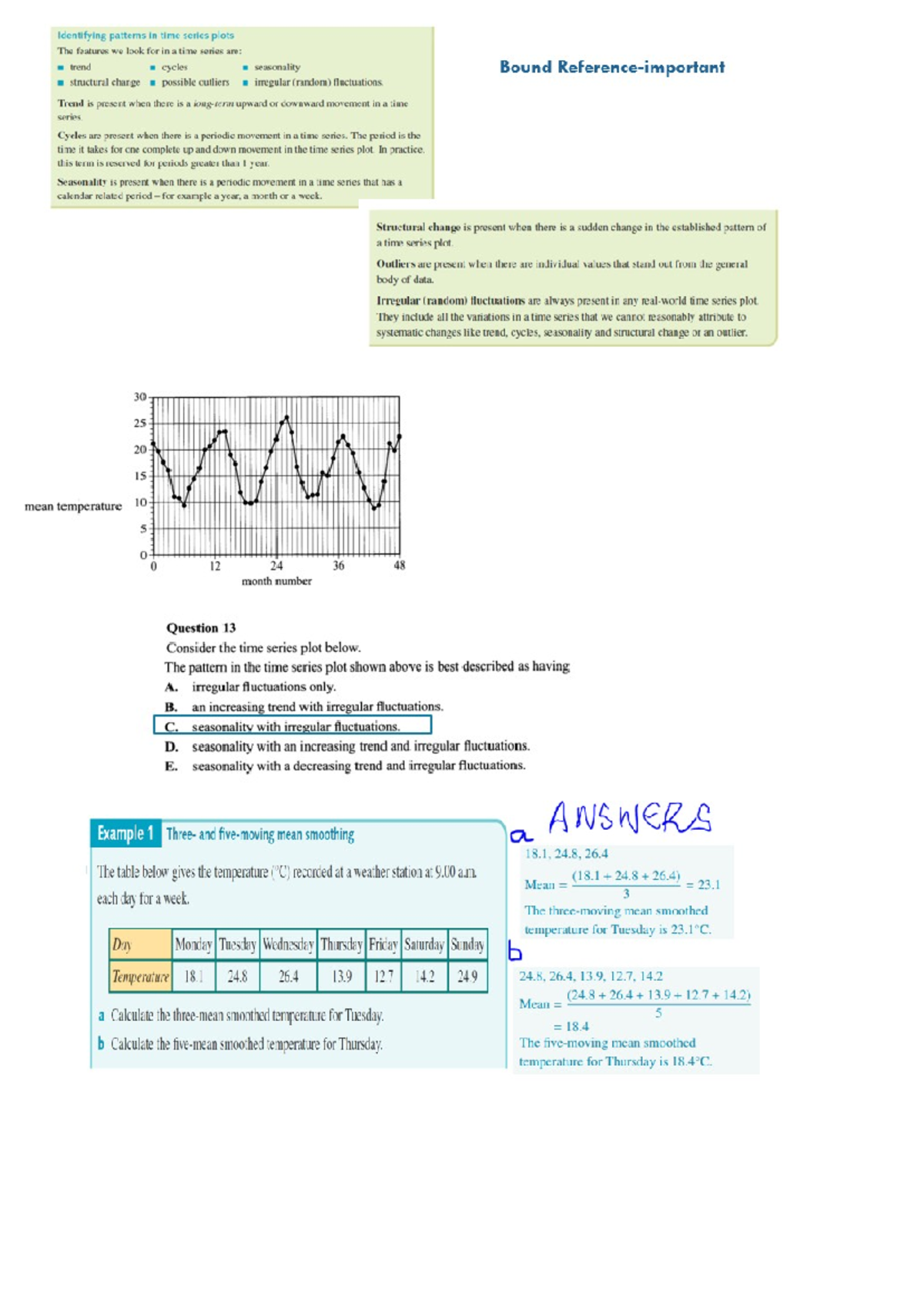 Bound reference 2 - really good - Identifying patterns in time series plots The features we look ...