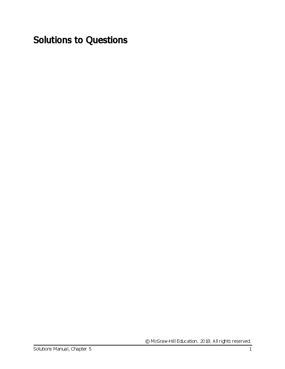 Solutions Ch 5 D2L - Solutions to Questions © McGraw-Hill Education ...