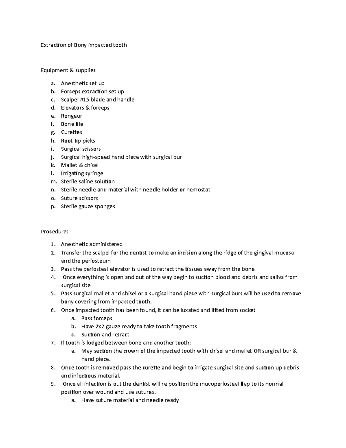 Extraction of Bony impacted tooth - Extraction of Bony impacted tooth ...