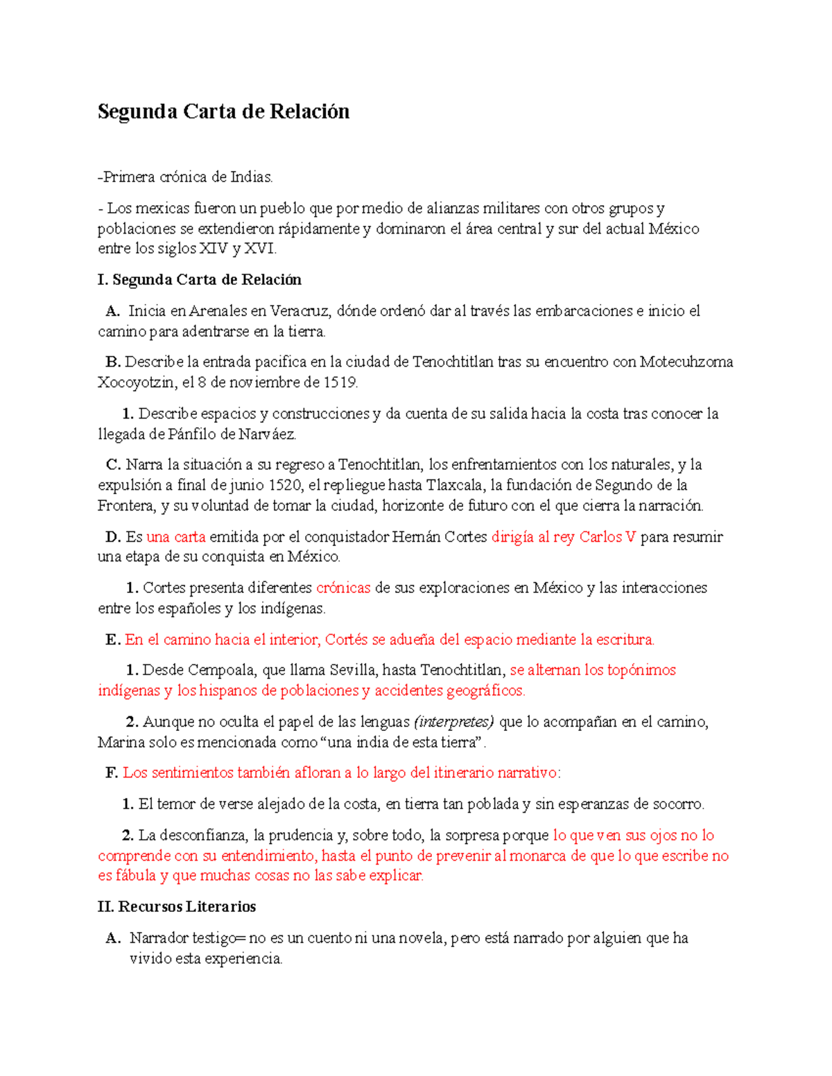 Segunda+Carta+de+Relación - Segunda Carta de Relación Primera crónica ...