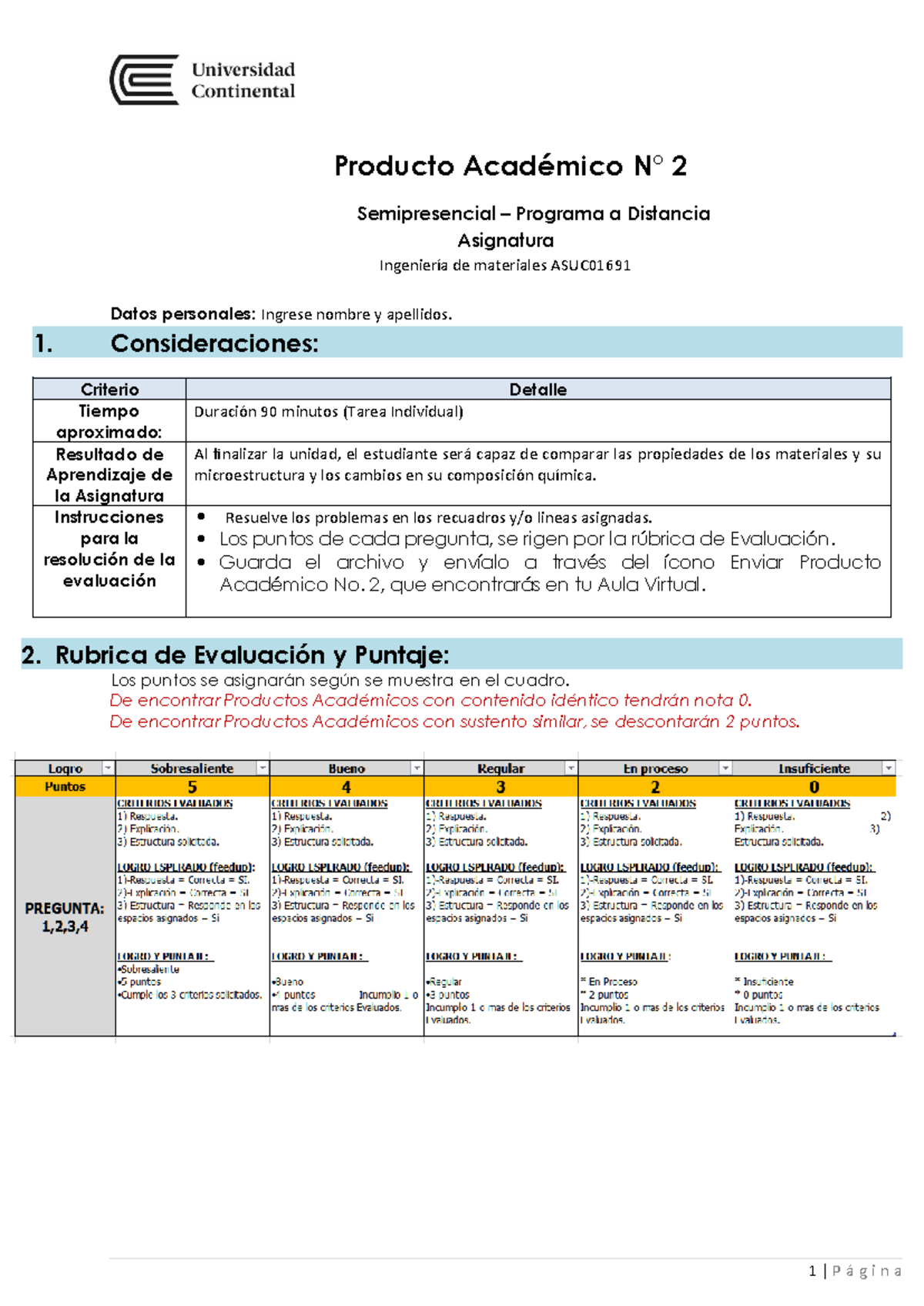 PA2 Individual 4 preguntas 2024-20A ( Preguntas) - Producto Académico N° 2 Semipresencial ...