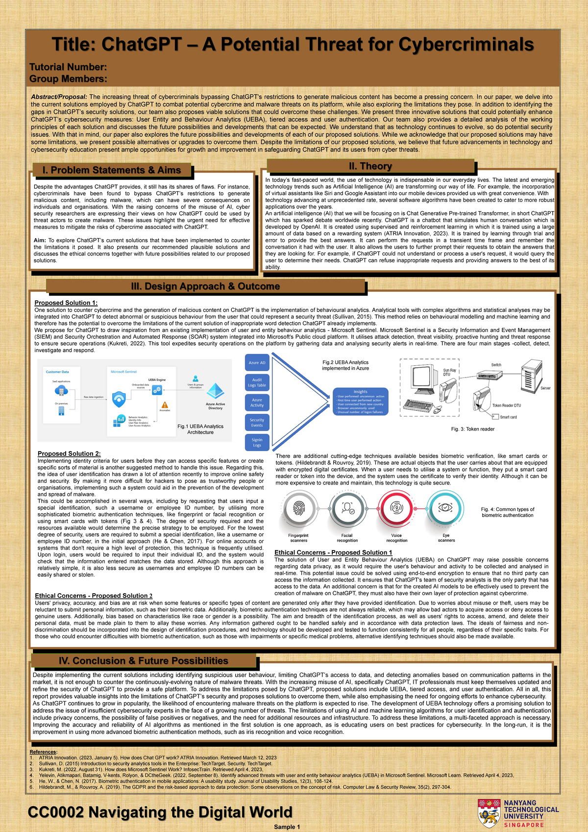Sample Posters CC0002 Sem S123 - Title: ChatGPT – A Potential Threat ...